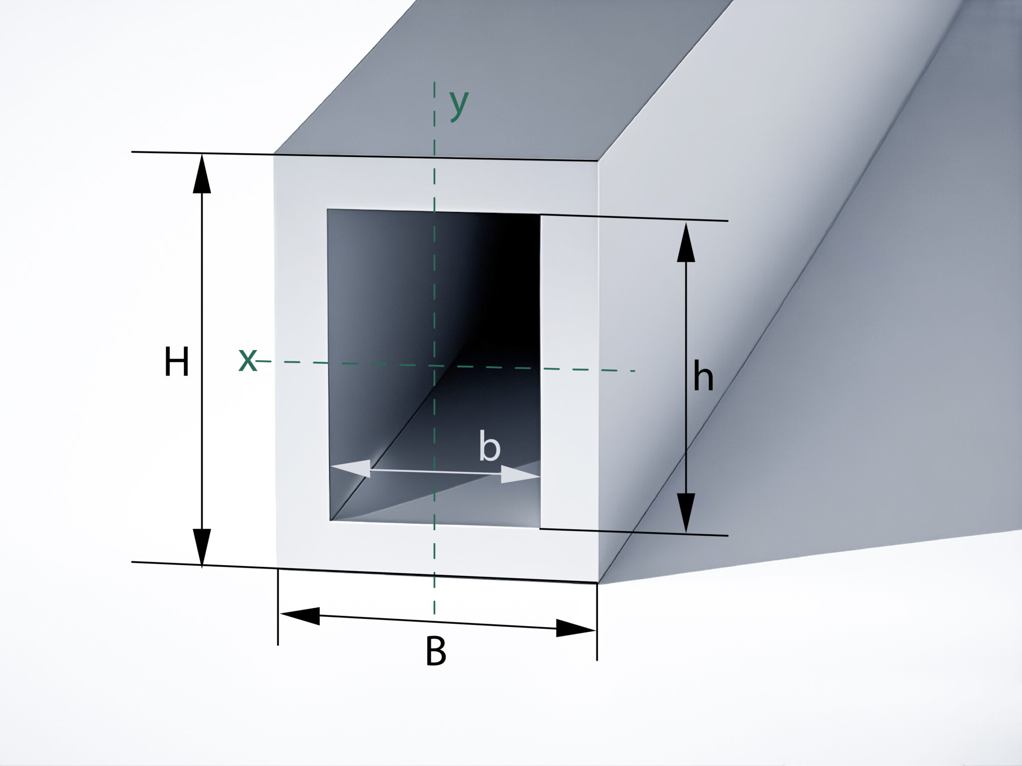 Rectangular Hollow Section Elastic Modulus Calculator in mm³/in³