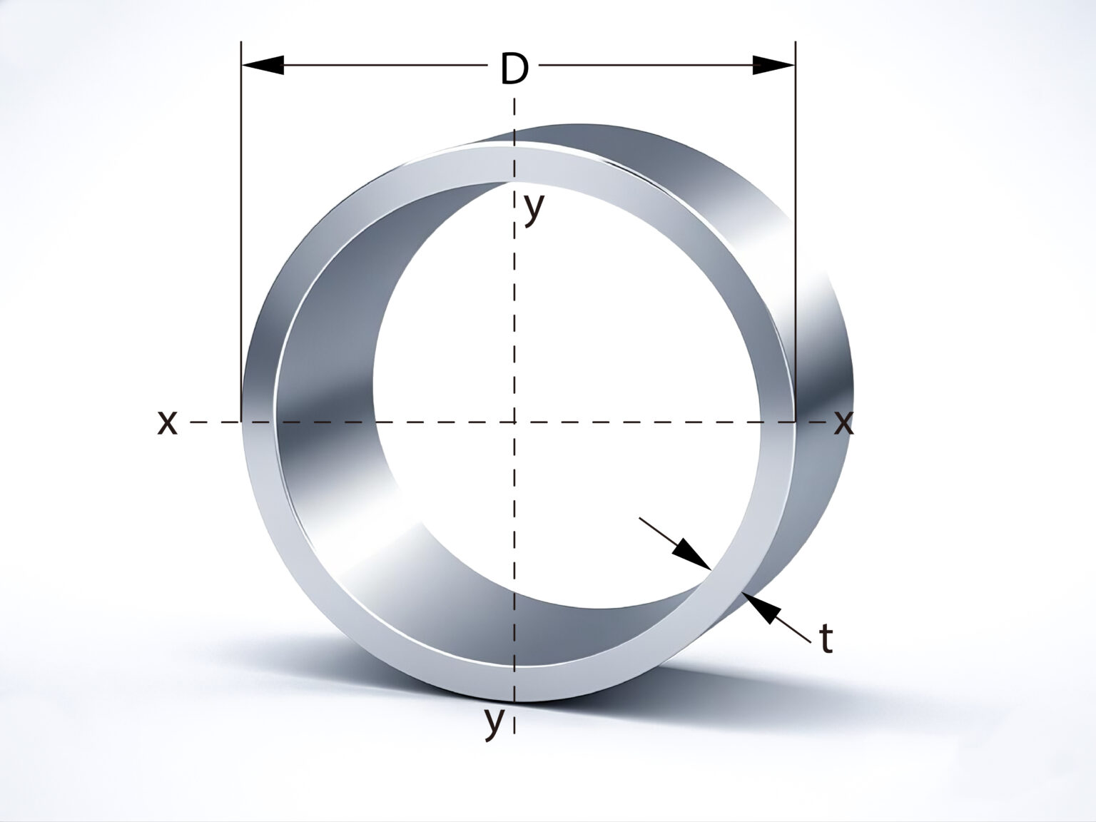 Circular Hollow Elastic Modulus Calculator
